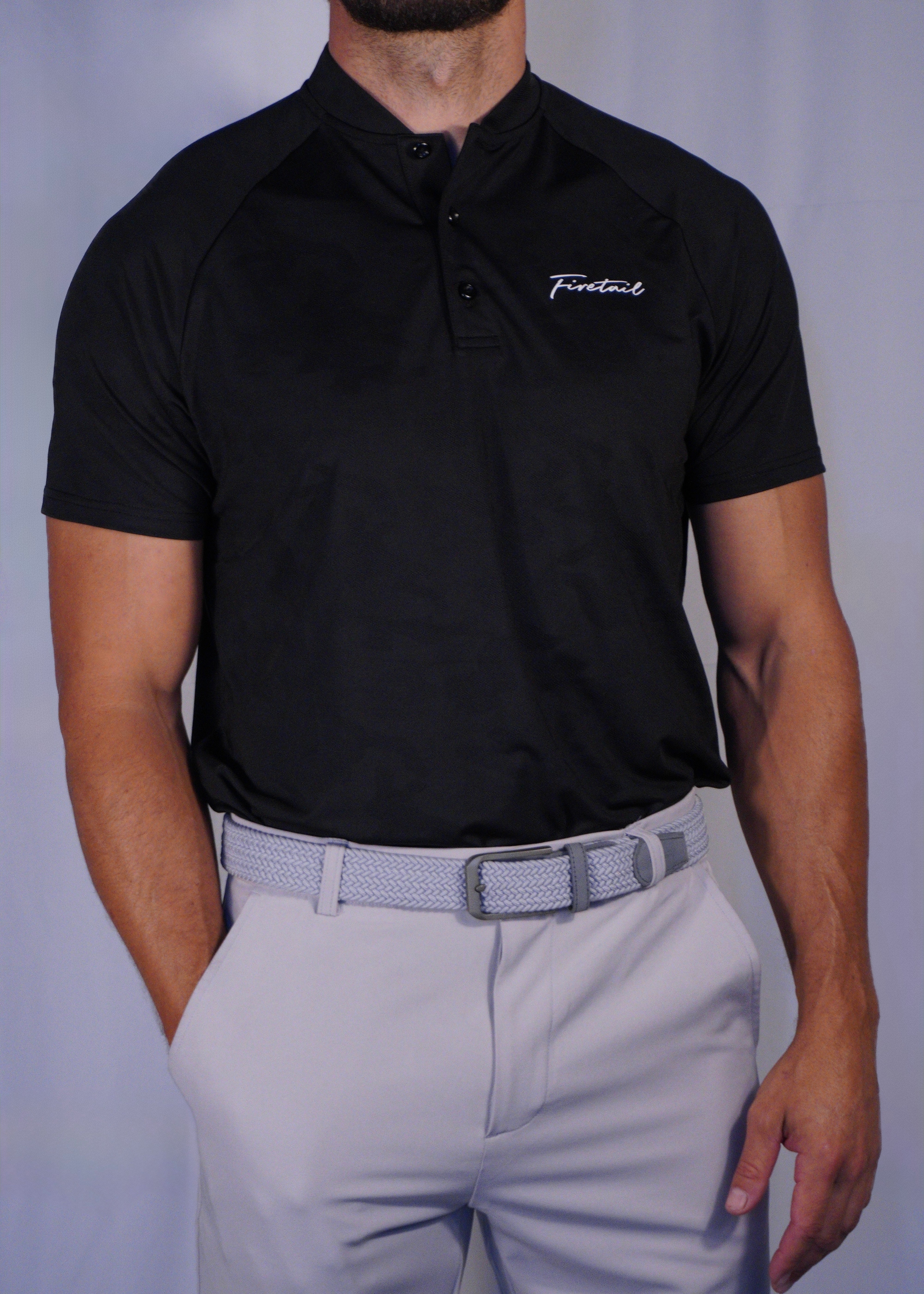 Black Camo Blade Polo – Firetail Golf